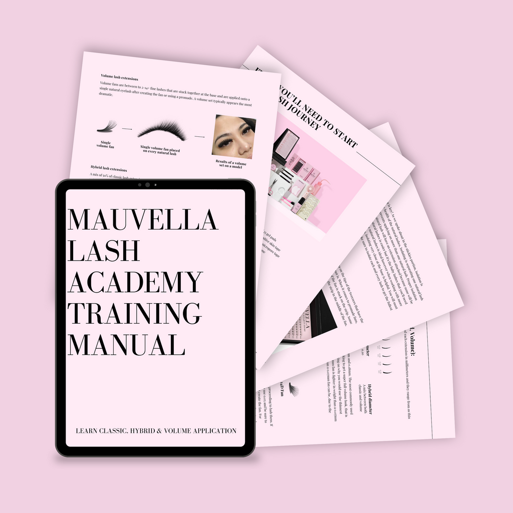 Classic, Hybrid & Volume Lash Manual PDF | Mauvella Lash Academy