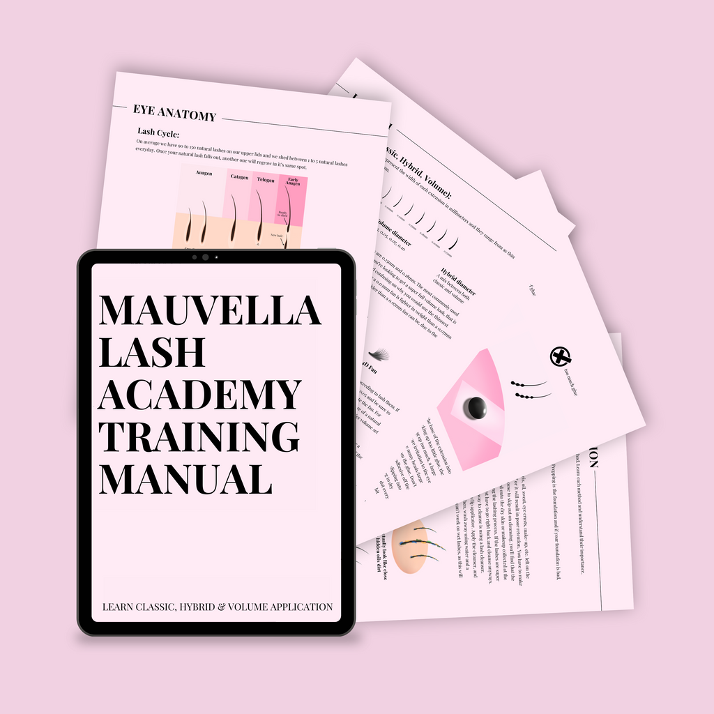 Classic, Hybrid & Volume Lash Manual PDF – Mauvella Lash Academy